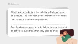 What is Anhedonia? Symptoms, Causes, Treatment - Calmerry