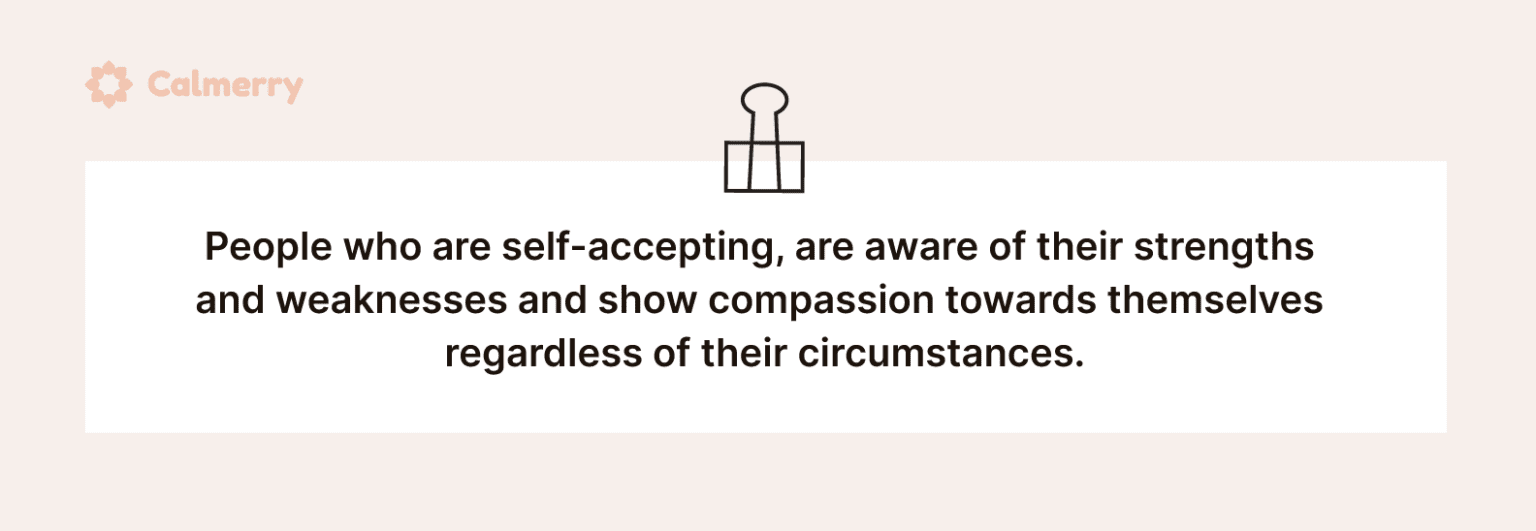 How to Accept Yourself in 6 Steps | Calmerry