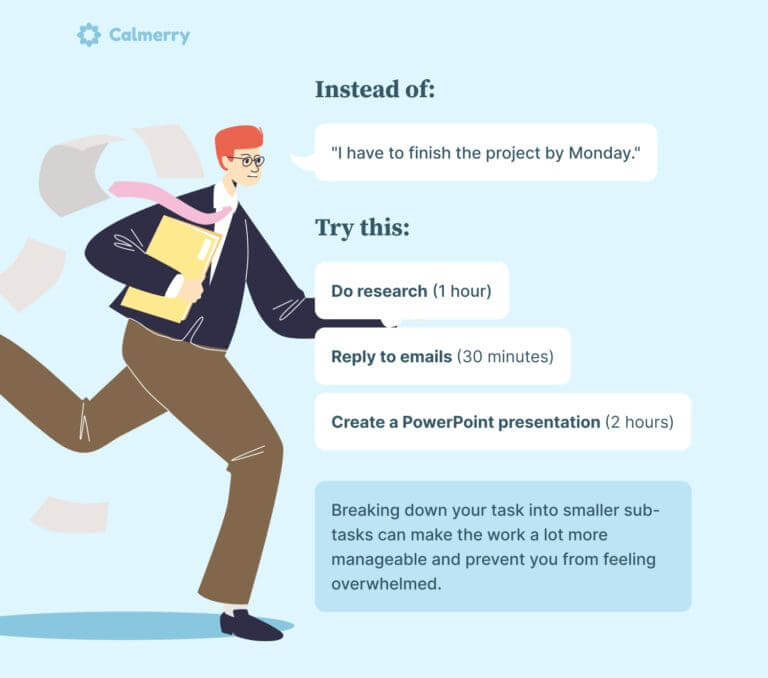 10 Strategies to Stop Feeling Overwhelmed at Work - Calmerry
