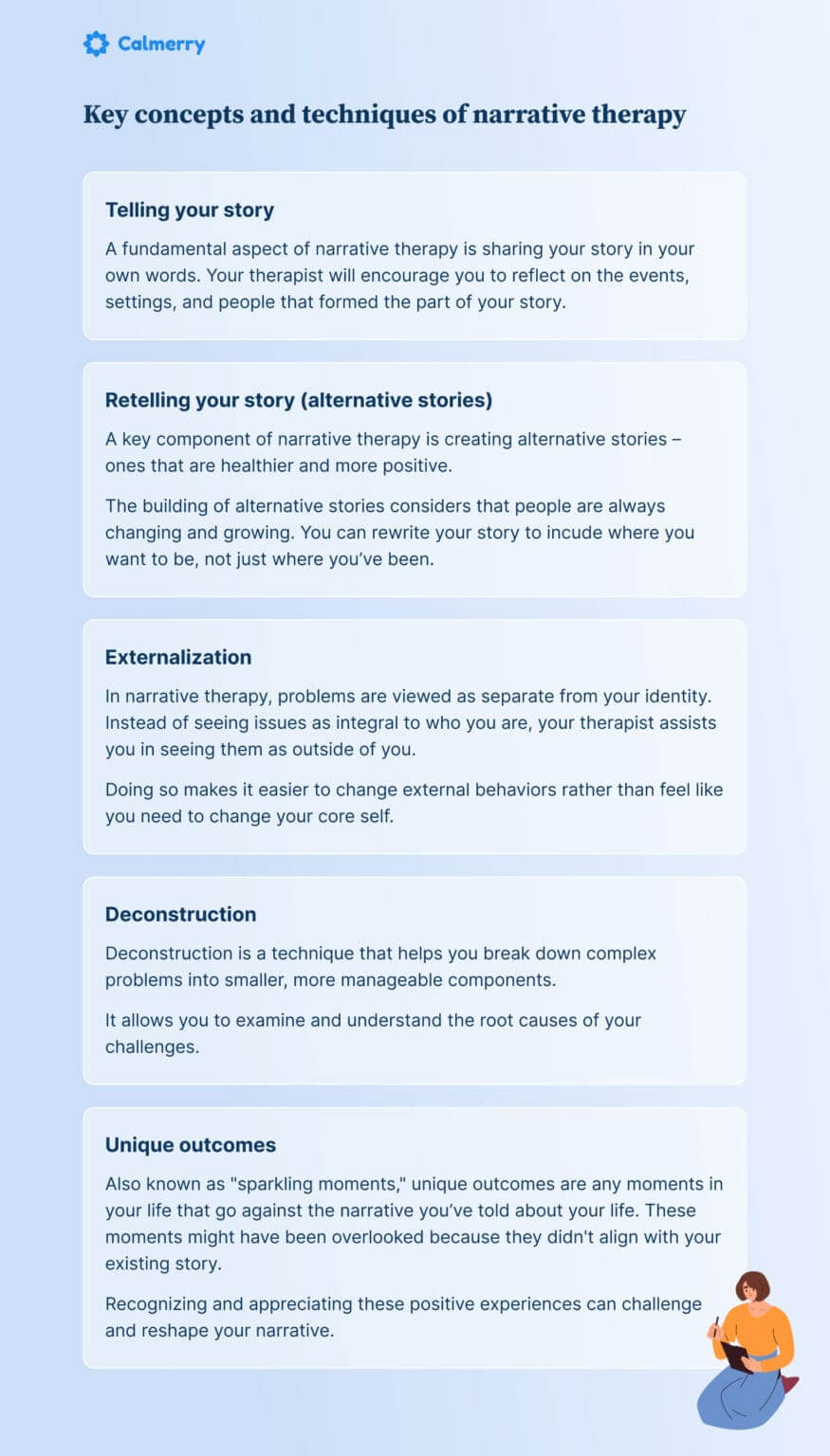 Narrative Therapy: Techniques, Efficacy, and How It Works | Calmerry