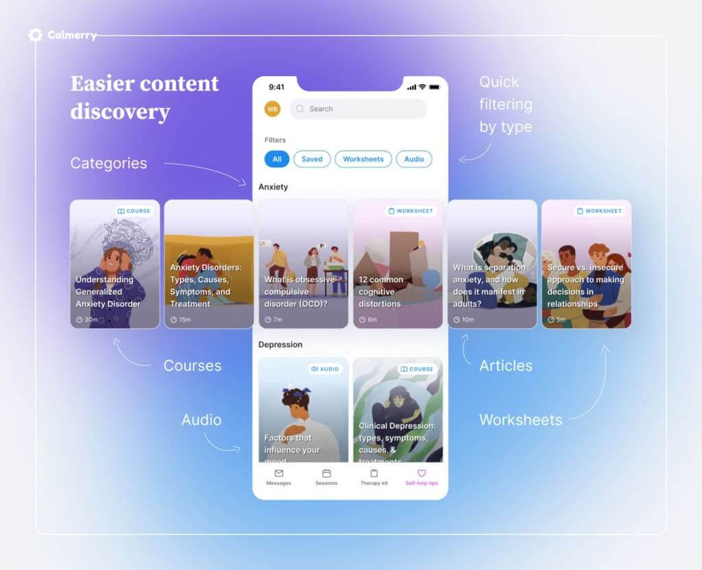 Self-Help Tips 2.0 Goes Live and Mobile - Calmerry