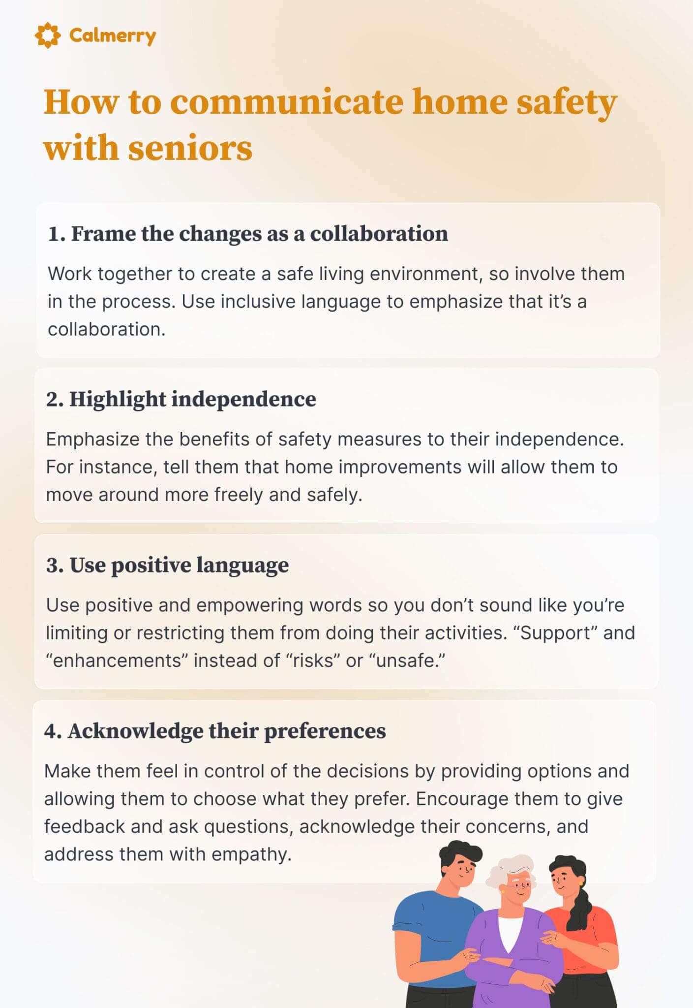 7 Actionable Tips to Increase Home Safety for Seniors | Calmerry