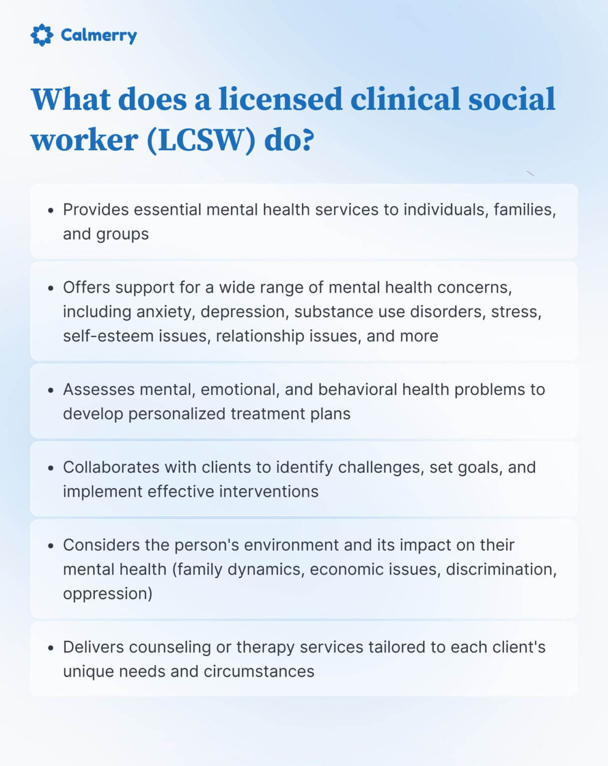 What Is a Licensed Clinical Social Worker? - Calmerry