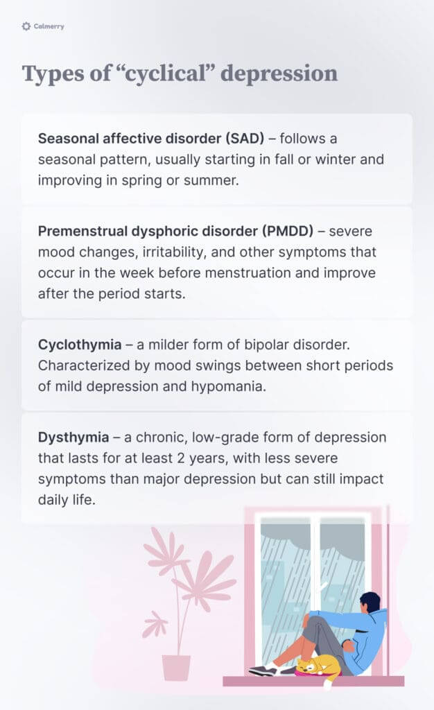 Cyclical Depression: Types, Symptoms, and Treatment Options