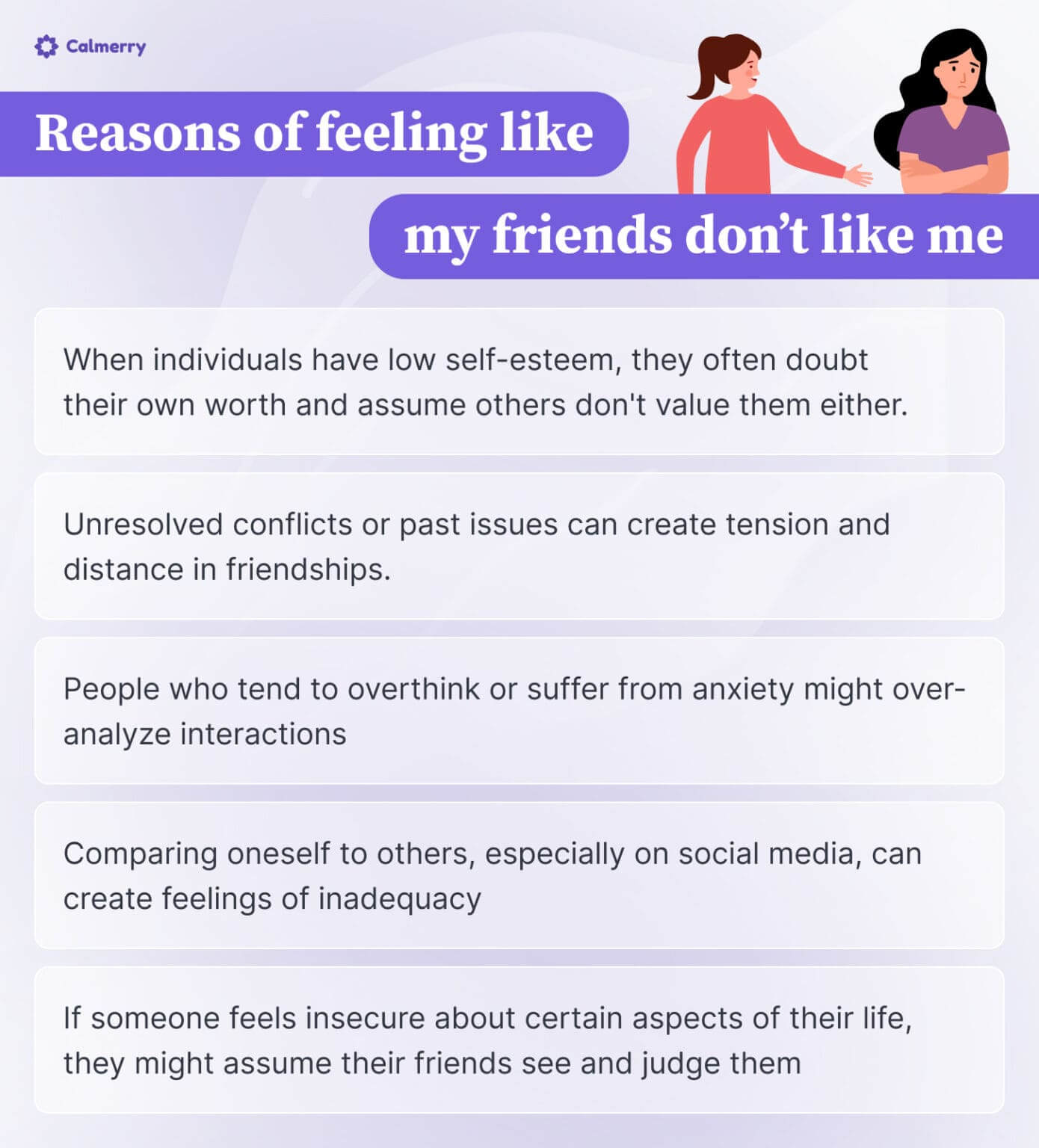Why do I Feel like my Friends don’t Like me? | Calmerry