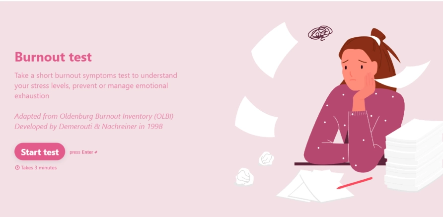 Free Burnout Test Online | Calmerry